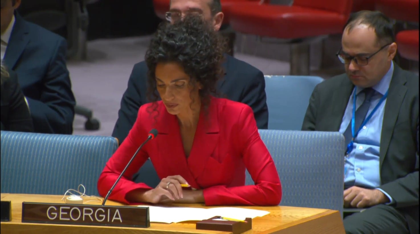The Deputy Foreign Minister, Khatuna Totladze has delivered a statement ...